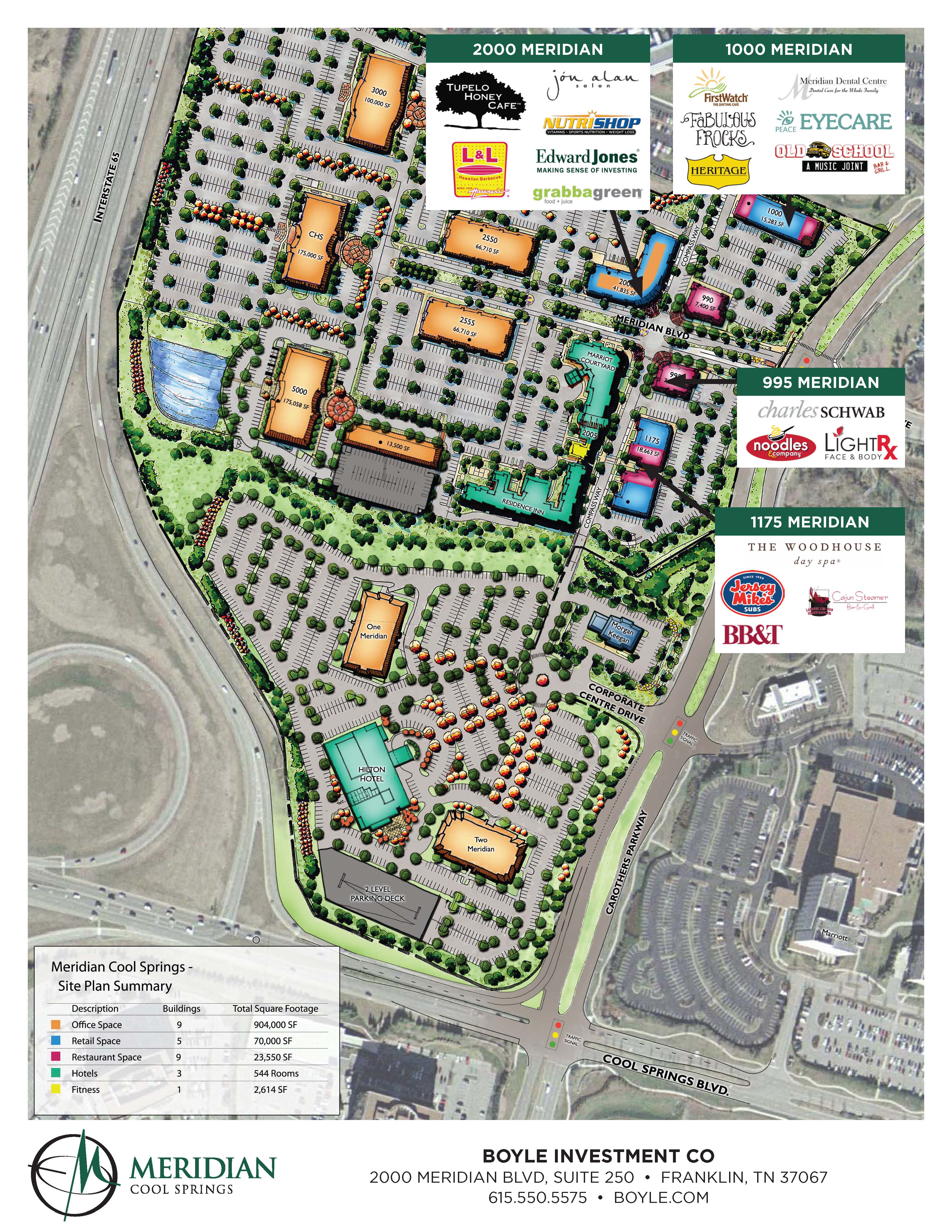 Meridian Cool Springs Retail Space | Boyle Investment Company